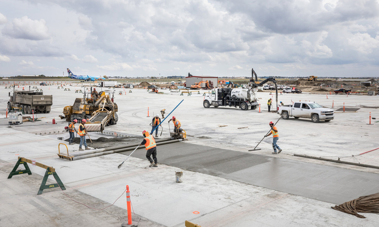 Low-carbon concrete project completed at Calgary International Airport