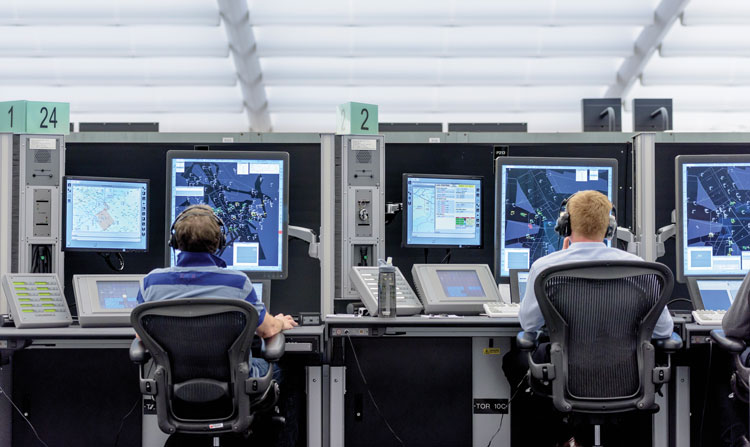 Time Based Separation (TBS) arrivals system